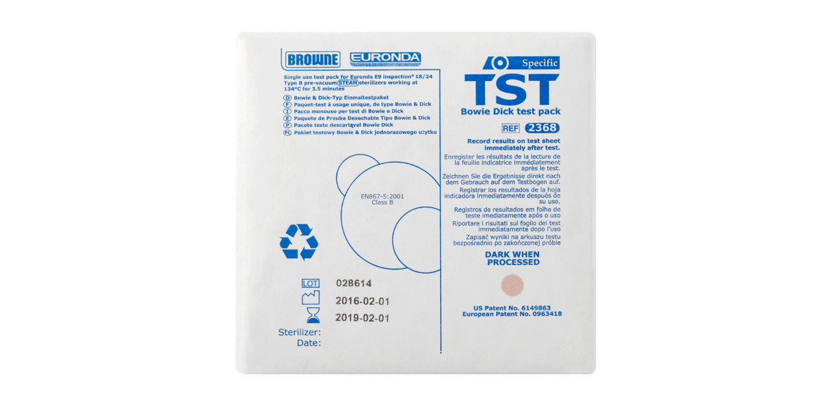 Test Bowie & Dick – 3D Medical